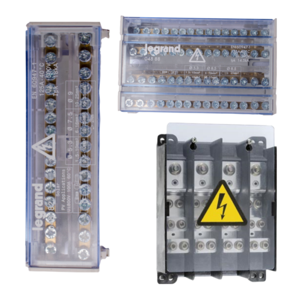Borneras para Riel Din LEGRAND - Gonzaga & Rodriguez Cia. Ltda.